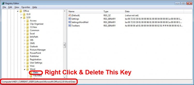 How to reset Word 2007/2010/2013 settings without reinstalling - Nullalo!