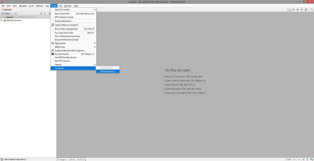 How to configure PhpStorm for Laravel - Nullalo!