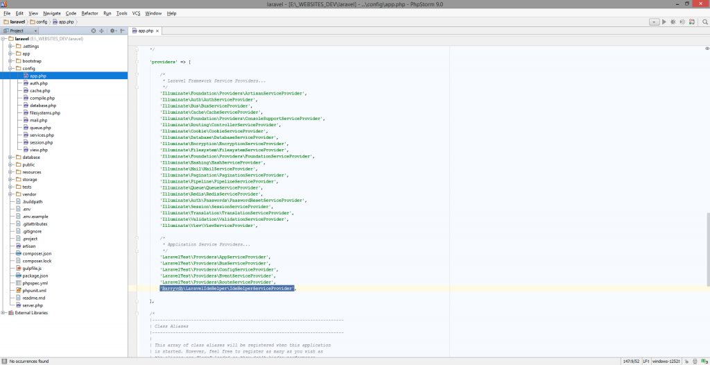 How to configure PhpStorm for Laravel - Nullalo!